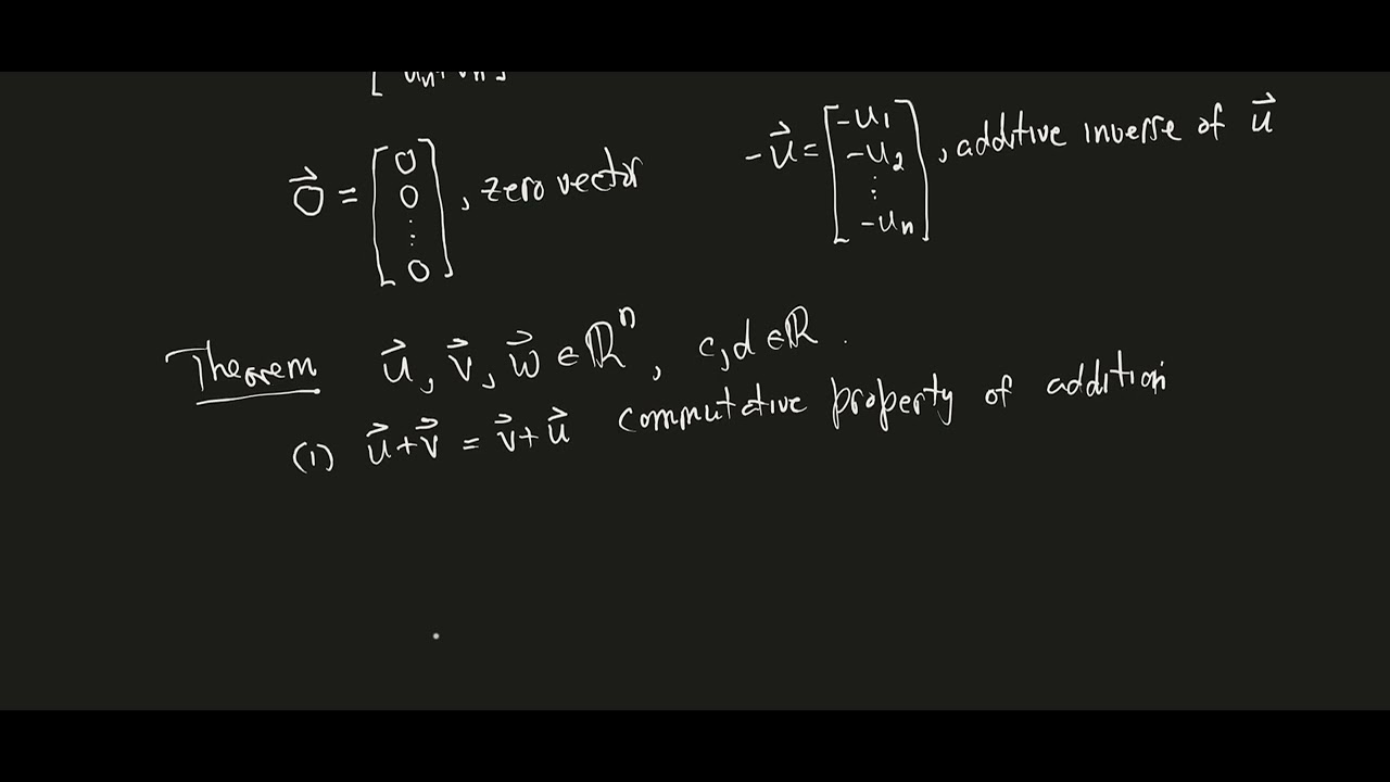 34 Basic Properties of Vectors - YouTube