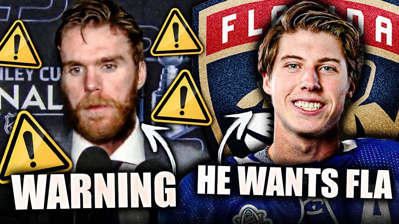 CONNOR McDAVID'S WARNING TO FLORIDA + MITCH MARNER PREFERS TO SIGN W ...