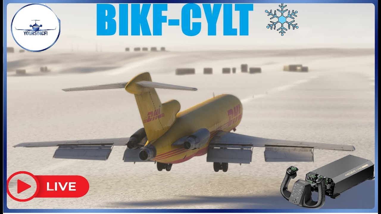 FSS 727F | MSFS 2024 Live | BIKF-CYLT [Real Pilot] All Iced Runway! # ...