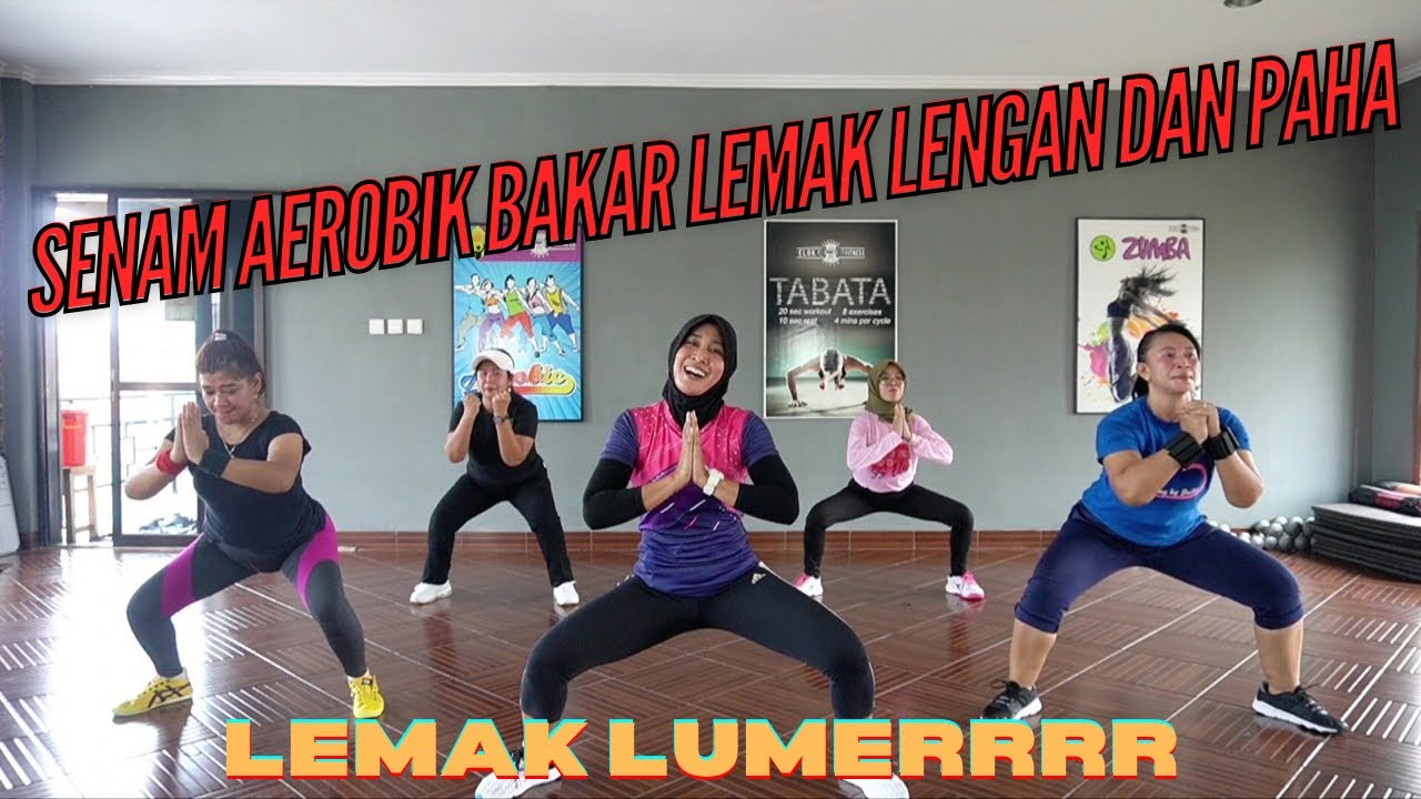 Senam Aerobik Membakar Lemak Lengan Dan Paha Youtube