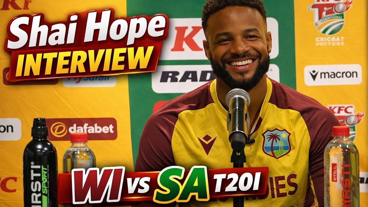 Shai Hope Interview Ahead of SA vs WI T20 Series | West Indies Captain ...