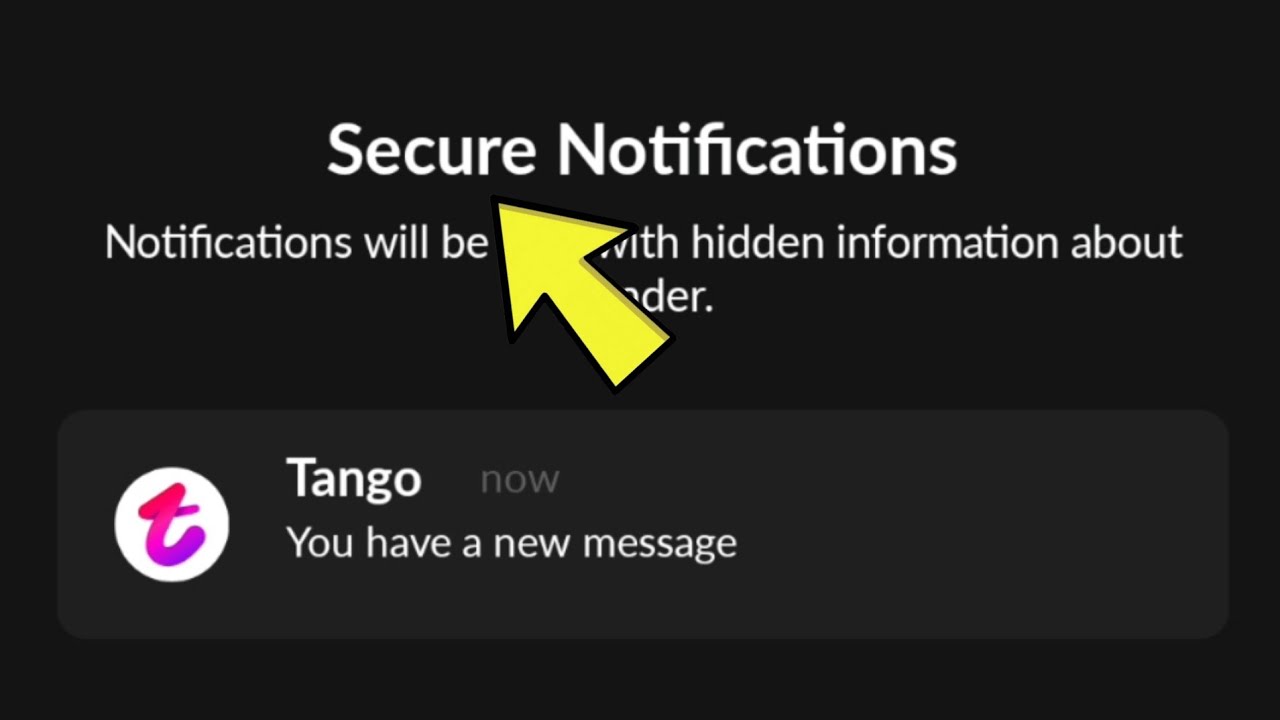how to secure Tango app notification | Tango App Ka notification Kaise ...