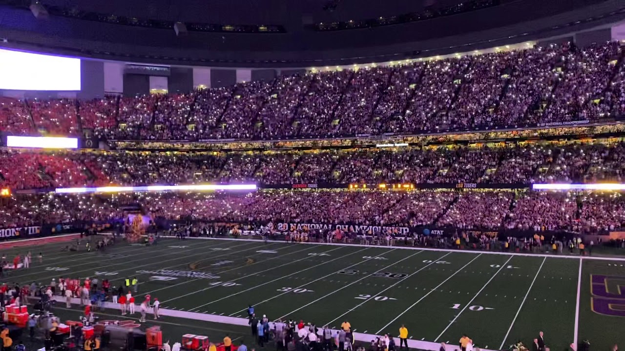 LSU entrance to National Championship 2020 - YouTube