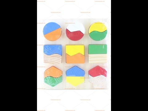 Toptan ahşap eğitici oyuncak geometri promosyon