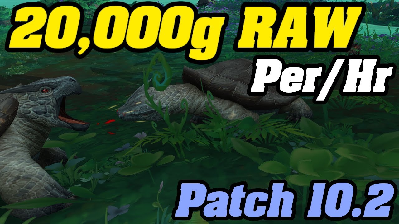 20,000g RAW PER HOUR Patch 10.2 Emerald Dream Farm - YouTube