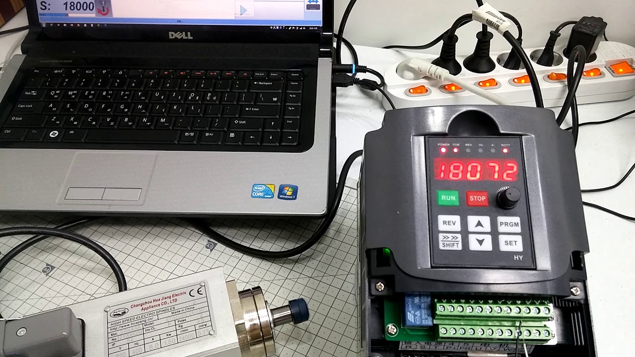 Estlcam PWM Spindle test - YouTube
