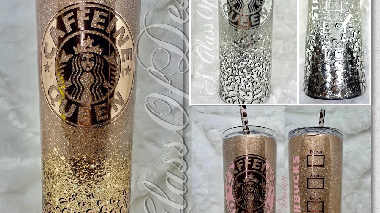 Starbucks glitter tumbler tutorial - YouTube