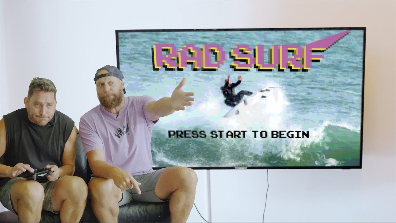 Playing The New Surfing Video Game - YouTube