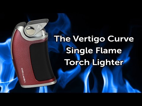 The Vertigo Curve Single Flame Torch Lighter