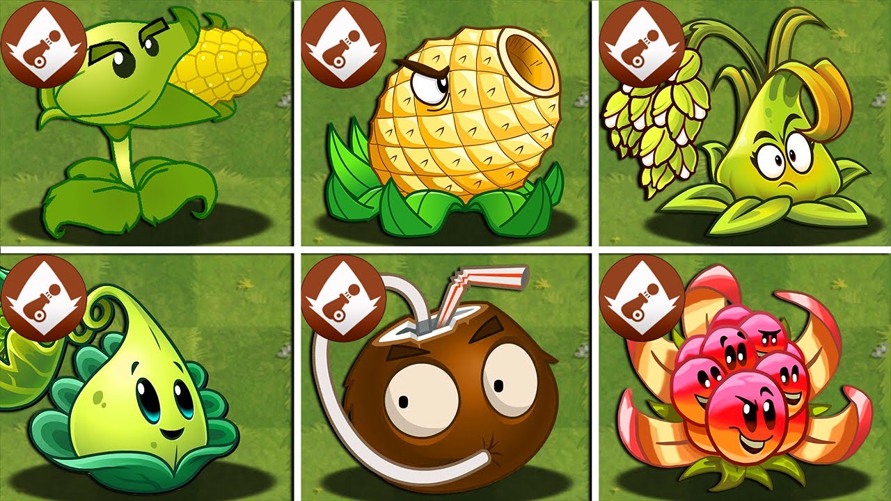 Plants vs Zombies 2 Final Boss - All CANNON Plants Max Level vs PvZ2 ...