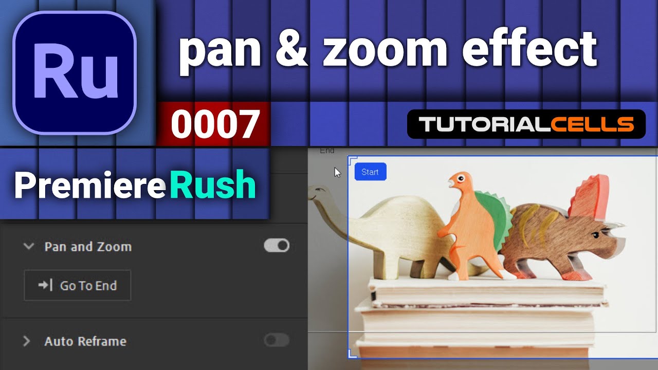 0007. pan & zoom effect in premiere rush - YouTube