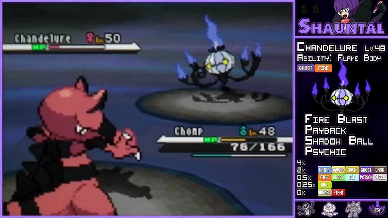 Pokemon Black And White Elite Four Shauntal