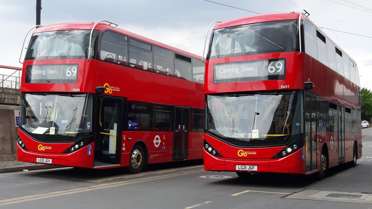 First Day. Journey on the 69. LG21JHU. Ee65. Go Ahead London BYD E400 ...