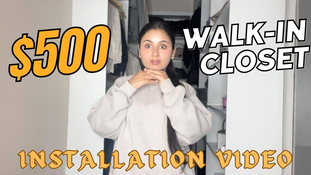 Built My Dream Walk-In Closet | Installation | Idea’s | Design | Nikita ...
