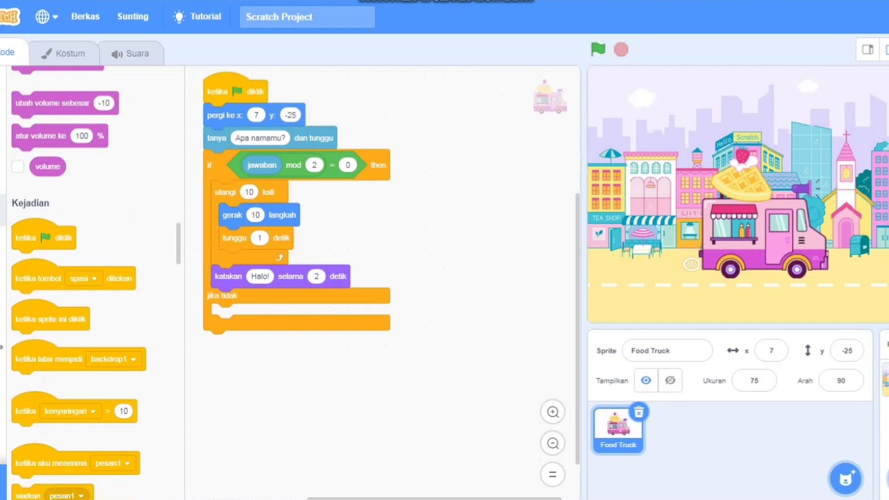 Tutorial Pembuatan Scratch (Bilangan Genap dan Ganjil) - YouTube