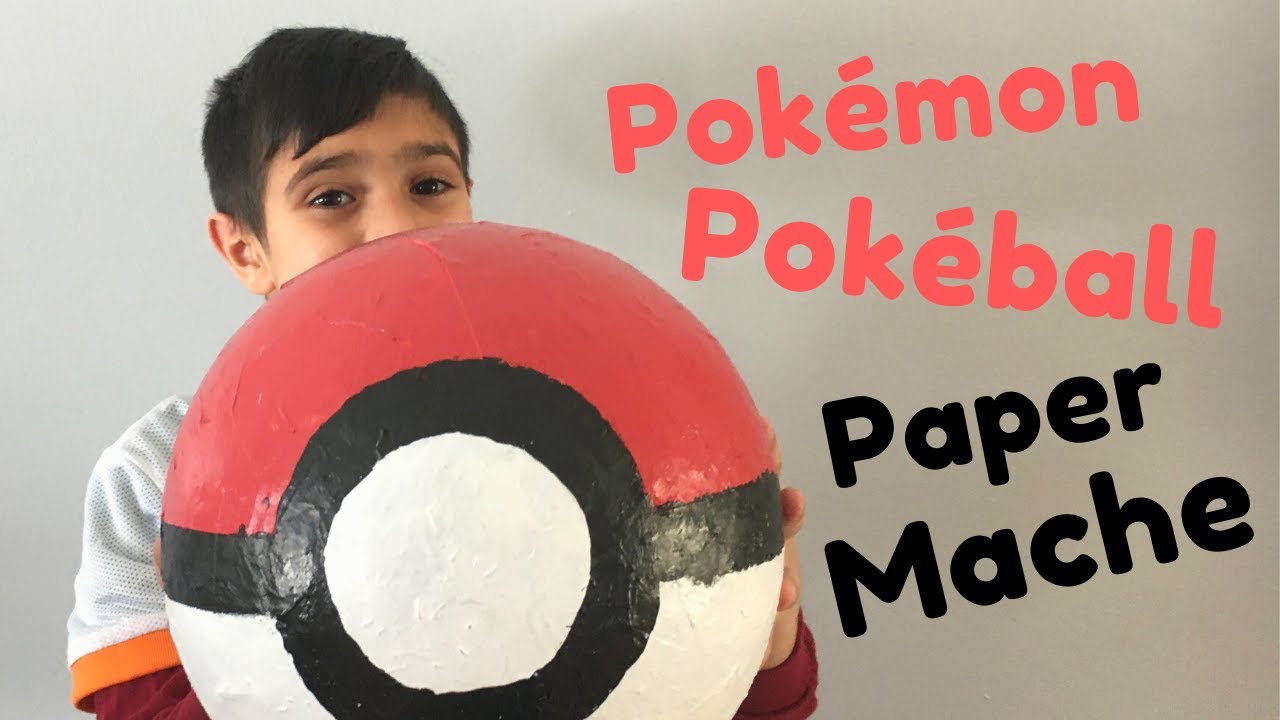 Pokémon Pokéball Paper Mache - Valentine's Box - YouTube
