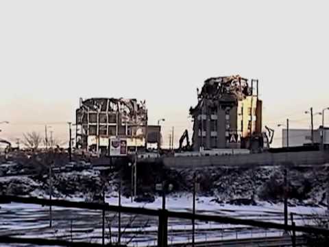 Cleveland Municipal Stadium demolition. January 21st thru the 24th 1997 ...