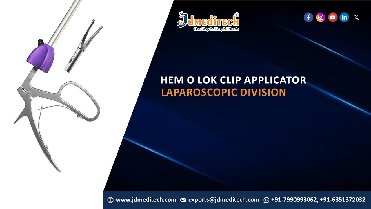 Hem O Lok Clip Applicator | Laparoscopic Hem O Lok Clip Applicator ...