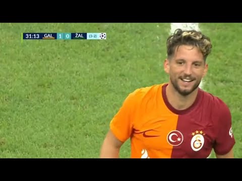 Galatasaray Zalgiris maçı Mertens’in puscas’a aday golü