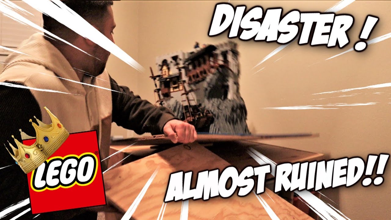 LEGO CASTLE MOC MOVING DISASTER [ALMOST] !!!! - YouTube