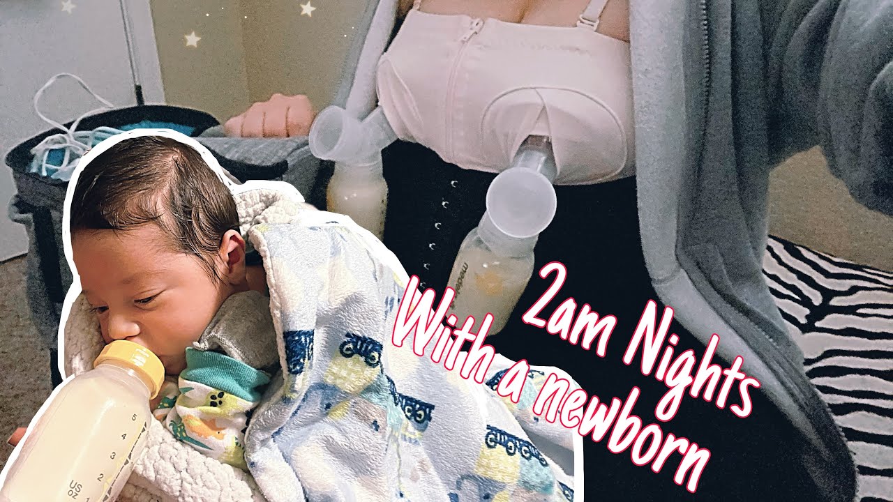 2am nights with a newborn | Night time routine - YouTube