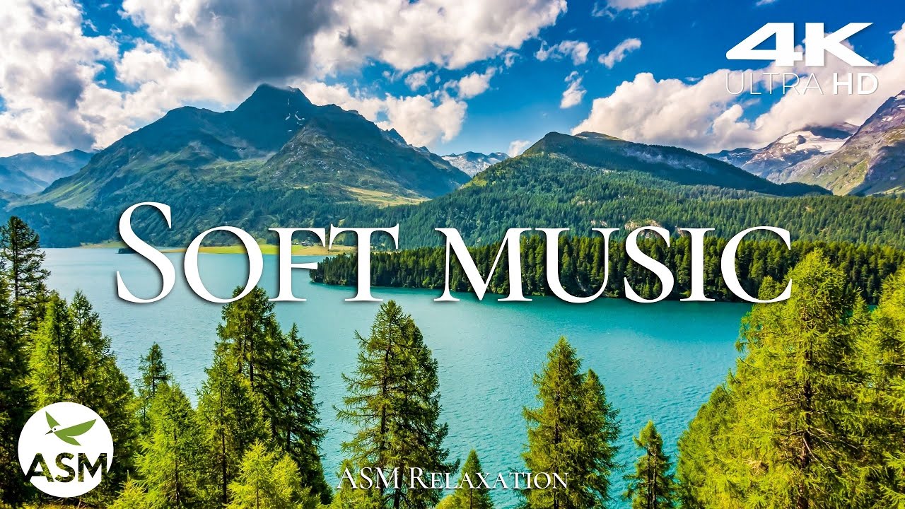 🔴 Soft Relaxing Music for Stress Relief, Calming Piano Music for Sleep ...