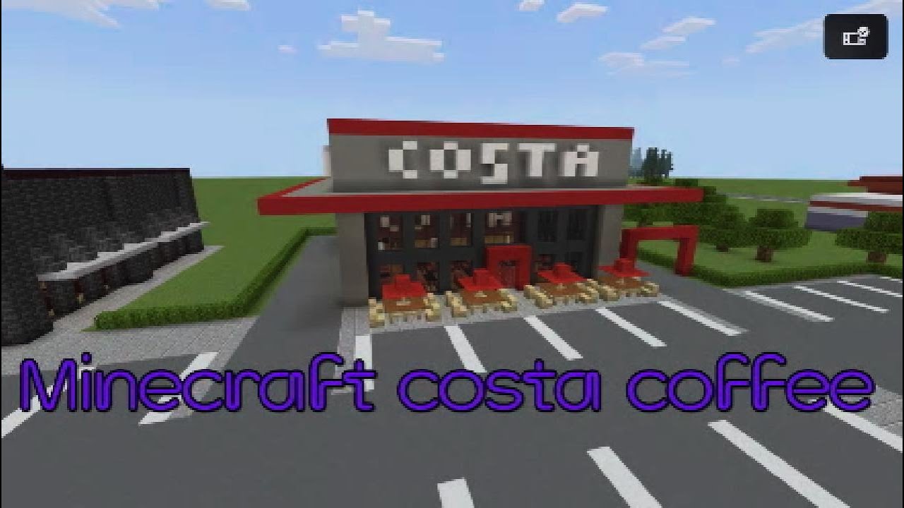 Minecraft Costa coffee build tour - YouTube