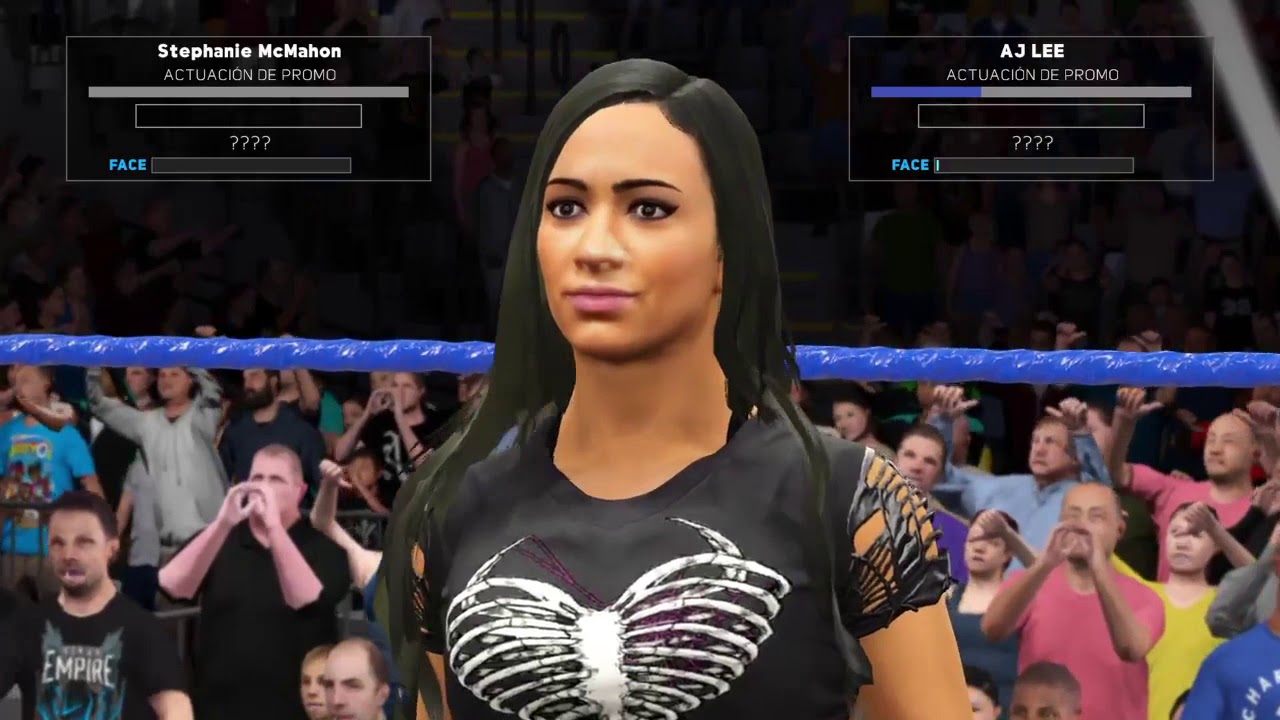 WWE2k17 #164 SmackDown: Aj Lee segment - YouTube