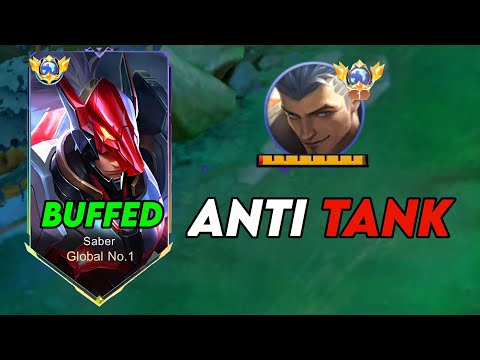 FINALLY BUFF SABER ANTI-TANK BUILD 😨 TANKS CAN'T SURVIVE 💀
