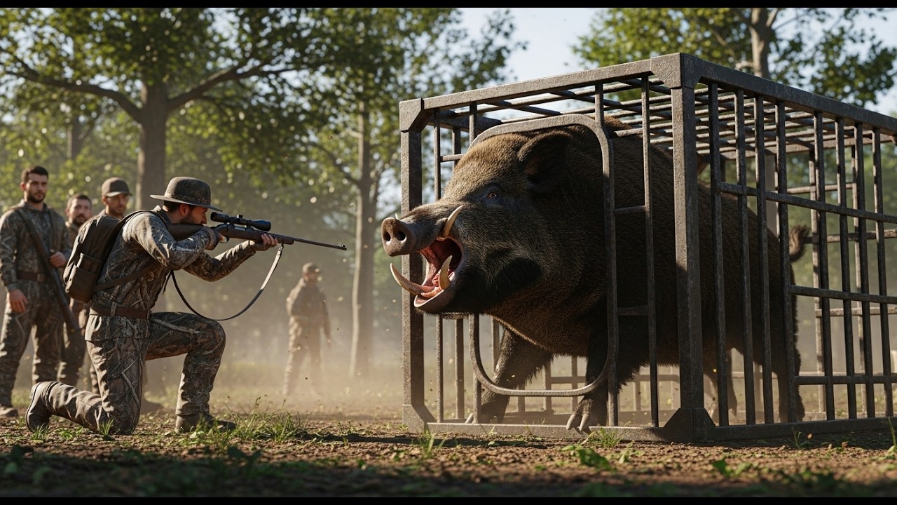 550lb MONSTER WILD BOAR HEAD SHOT at Us from 10 Feet Away | The Most ...