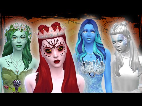 The Sims 4 CAS | Queen of Fire | Element Sisters - YouTube