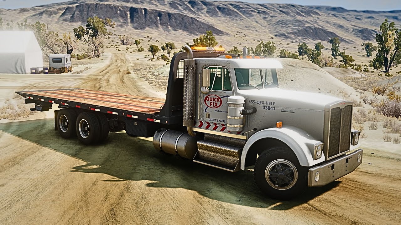BeamNG - TOWING A CAR ON A DIRT ROAD - YouTube