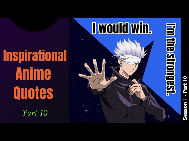 Inspiring Anime Quotes