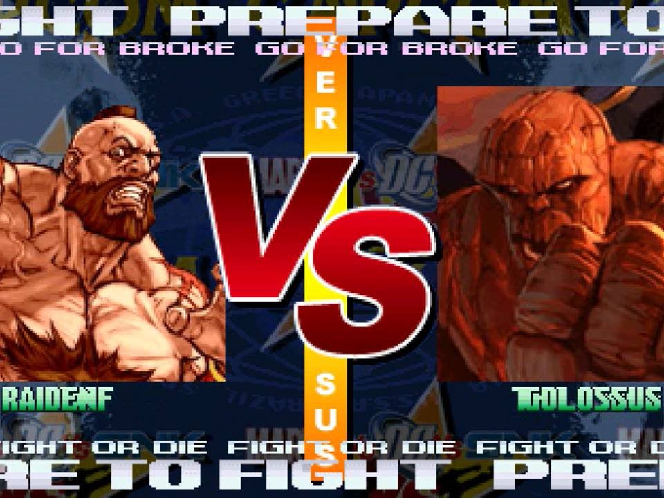 Raiden e Zangief Vs Colossus e Thing - YouTube