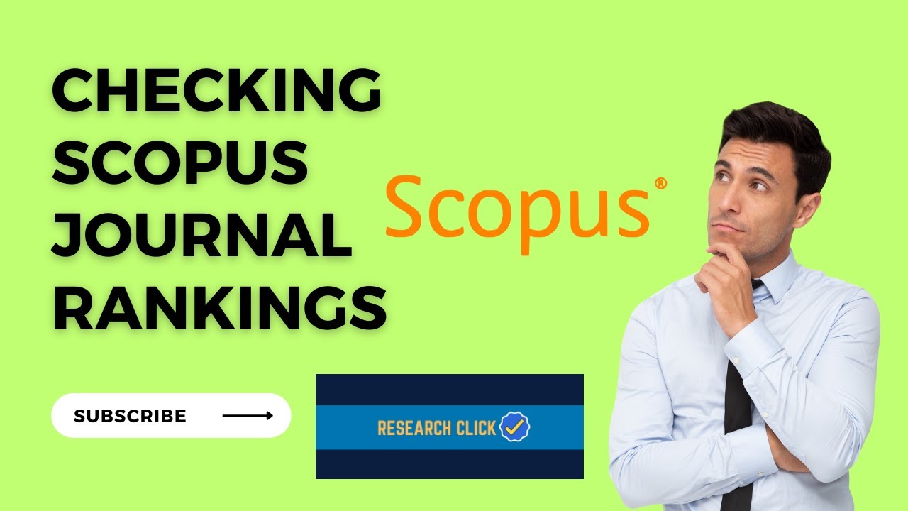 Checking Scopus Journal Rankings - YouTube