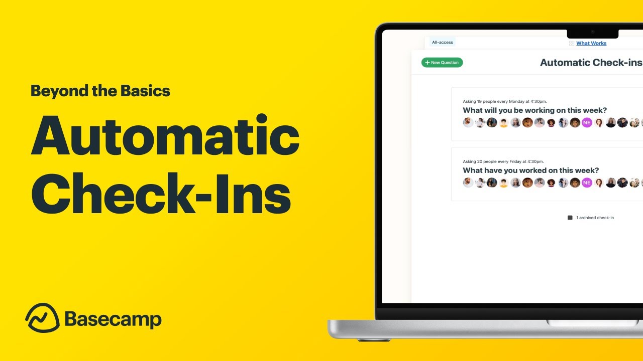 Automatic Check-ins in Basecamp - YouTube