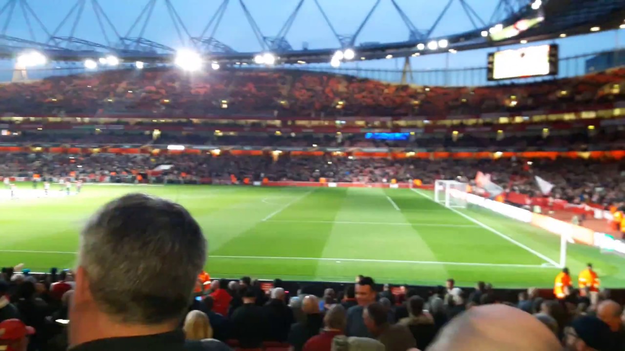 Arsenal light show - YouTube