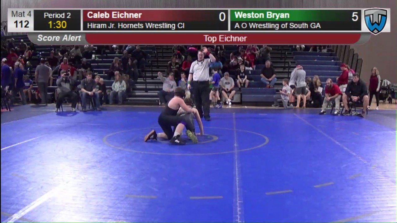 112 122 Weston Bryan A O Wrestling of South GA vs Caleb Eichner Hiram ...