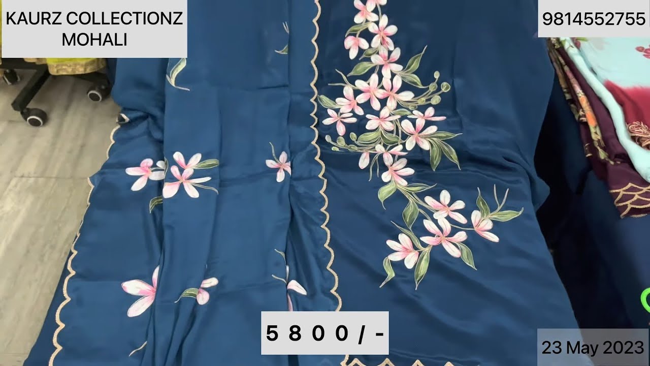 Beautiful Hand Painted with work Suits (Ready Stock) - YouTube