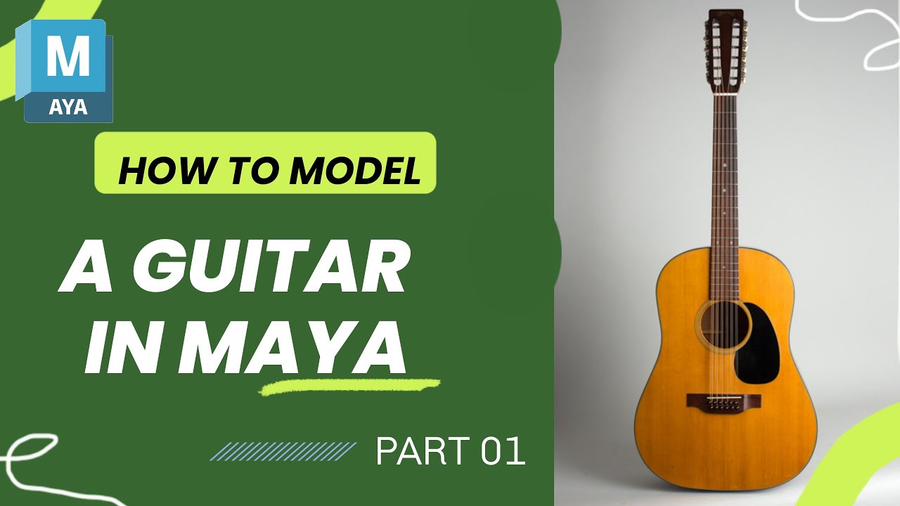 🎸Creating Realistic Guitar Models in Maya l PART 1 - YouTube