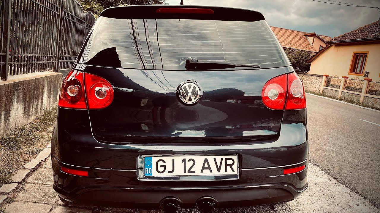 Golf 5 1.9 TDI BXE Exhaust Sound | Straight pipe + POPCORN - YouTube