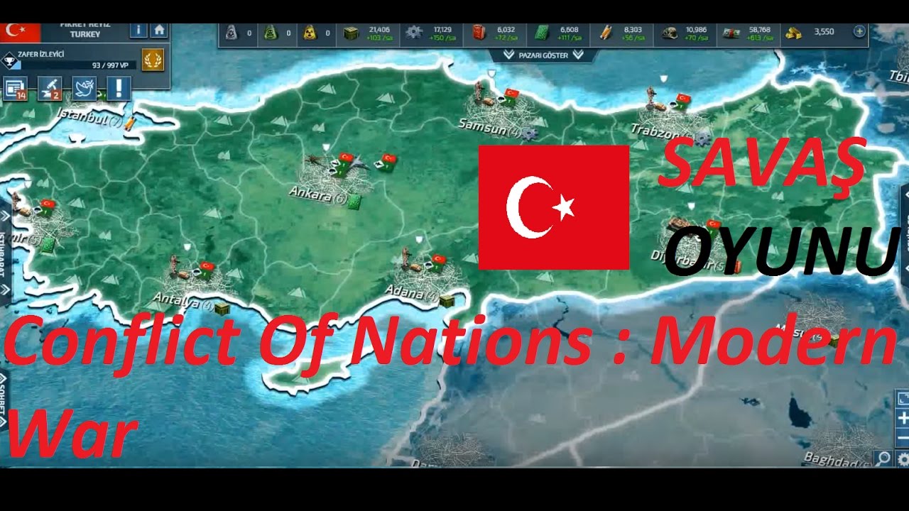 Conflict Of Nations : Modern War - İlk Bakış - Strateji Oyunu - YouTube