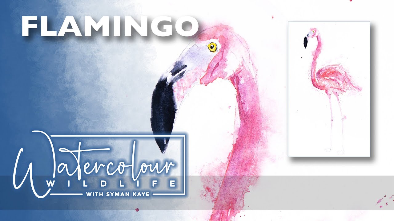Flamingo Watercolour Painting Tutorial for Beginners Full Watercolour ...