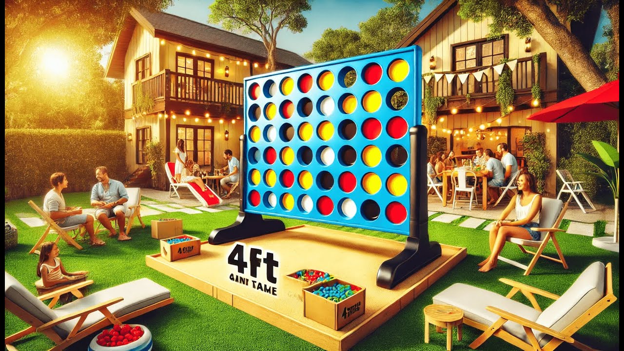 🎯 GoSports 3 Foot Width Giant Wooden 4 in a Row Game | Best Giant ...