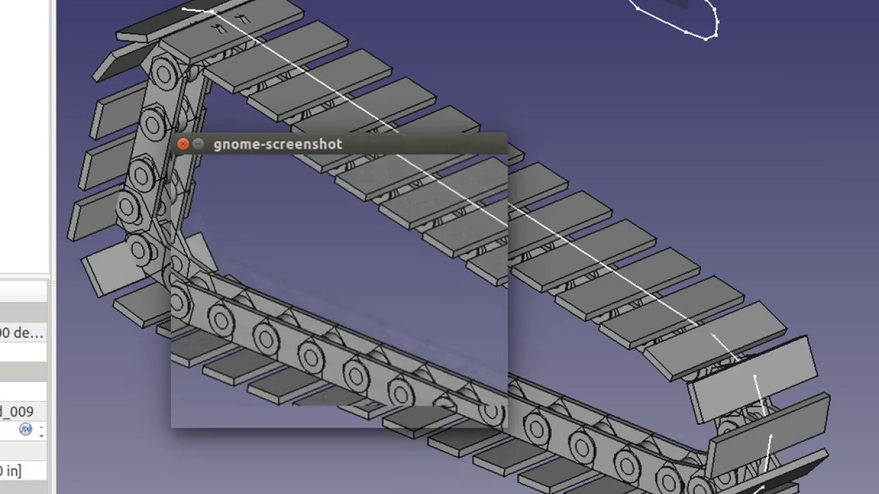 How to Design Tractor Tracks in FreeCAD - YouTube