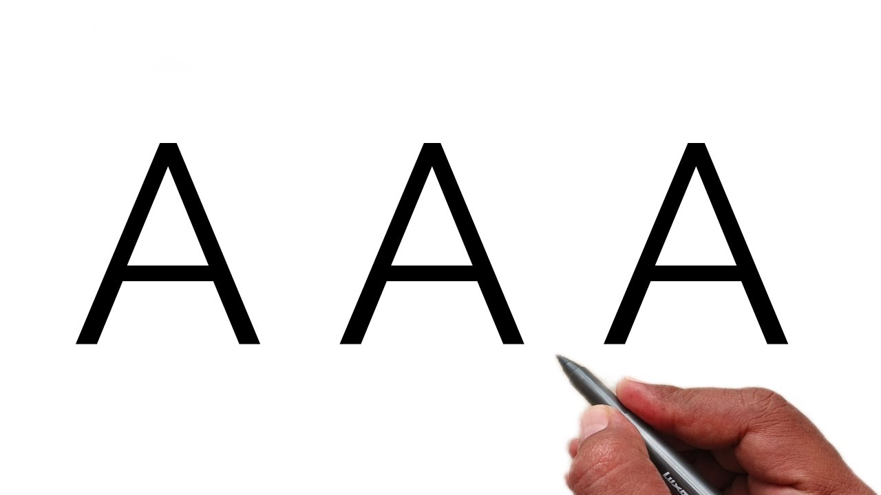 How to draw beautiful drawing from letter AAA | Easy design drawing ...