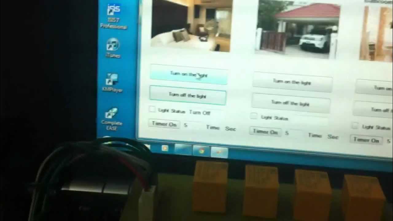 Arduino With VB.Net Control Home Lighting Simulation - YouTube