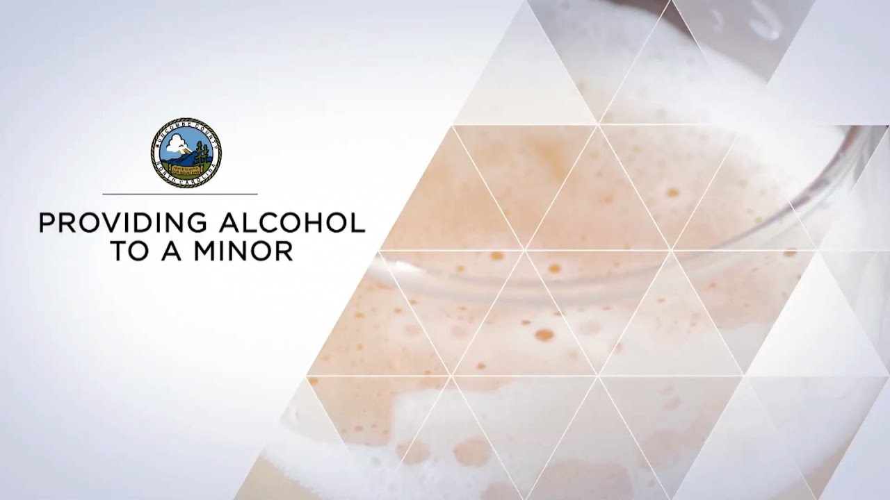 Providing Alcohol to a Minor - YouTube