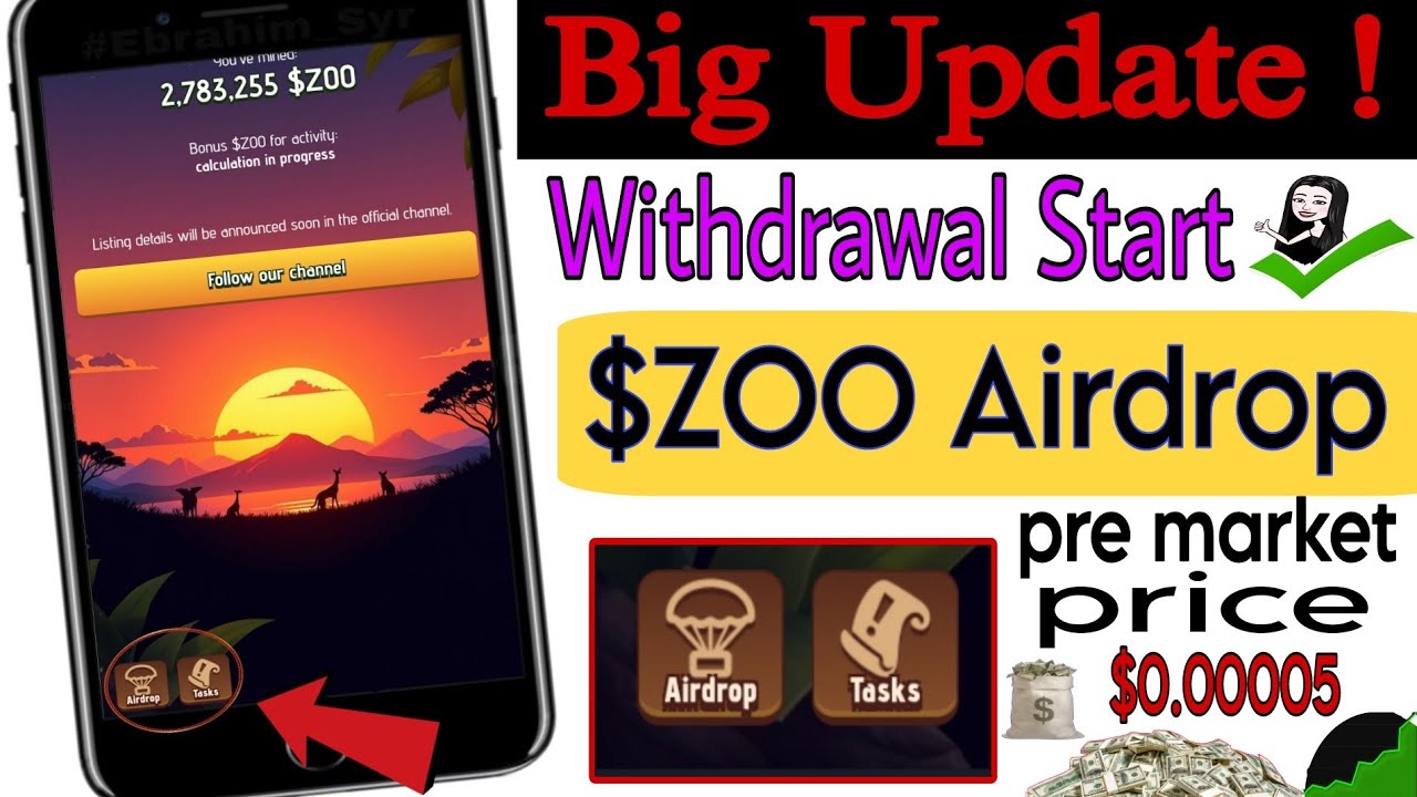 $Zoo Airdrop New Update ! Zoo Airdrop New Task Zoo Mining End | Zoo ...