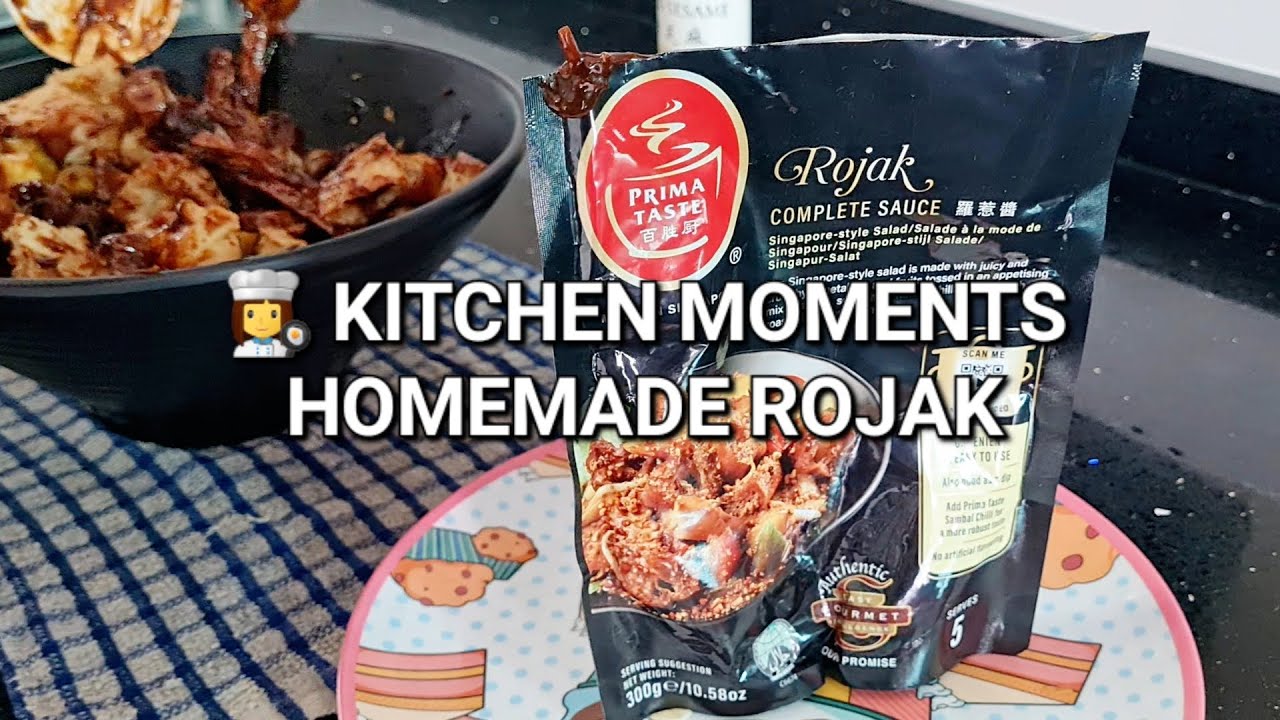 Homemade #Rojak w Prima Taste Complete Sauce | Kitchen Moments - YouTube
